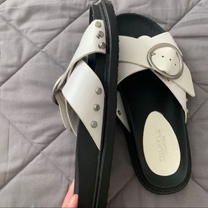 Truffle Collection | Shoes | Truffle Collection Buckle Black White ...